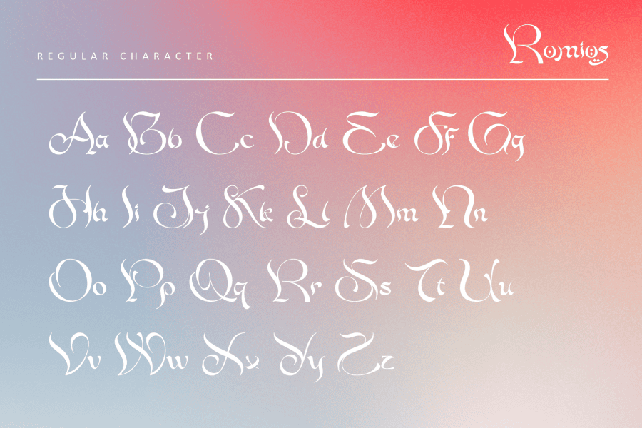 Romios-Personal use Font · 1001 Fonts