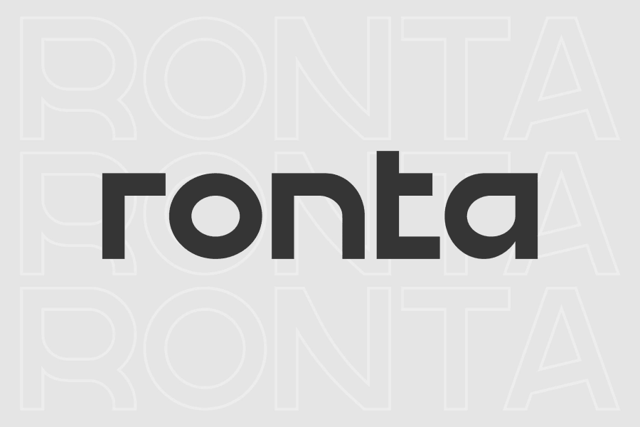 Ronta Font · 1001 Fonts