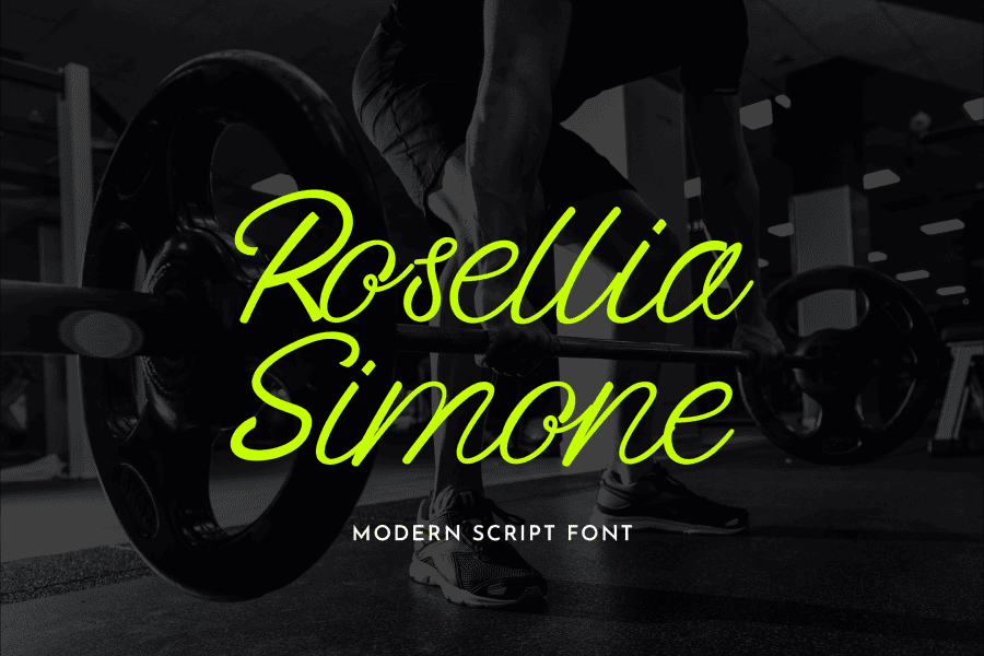 Rosellia Simone Font · 1001 Fonts