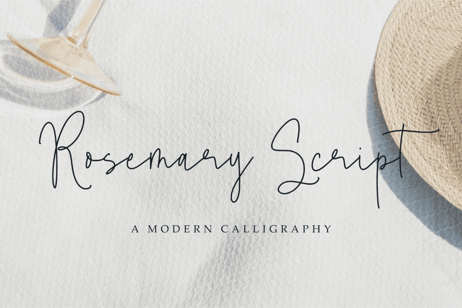 Rosemary Script Font · 1001 Fonts