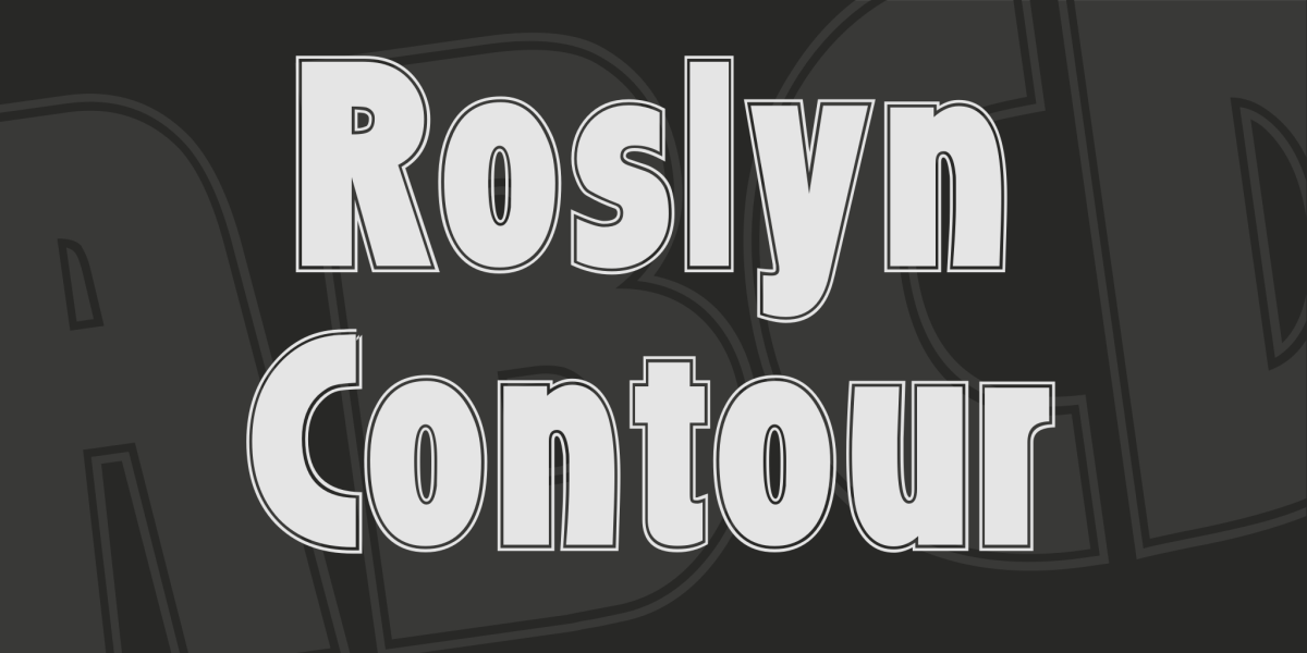 Roslyn Contour Font · 1001 Fonts