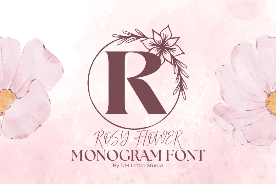 1 Free Flower Initials, Script Font · 1001 Fonts