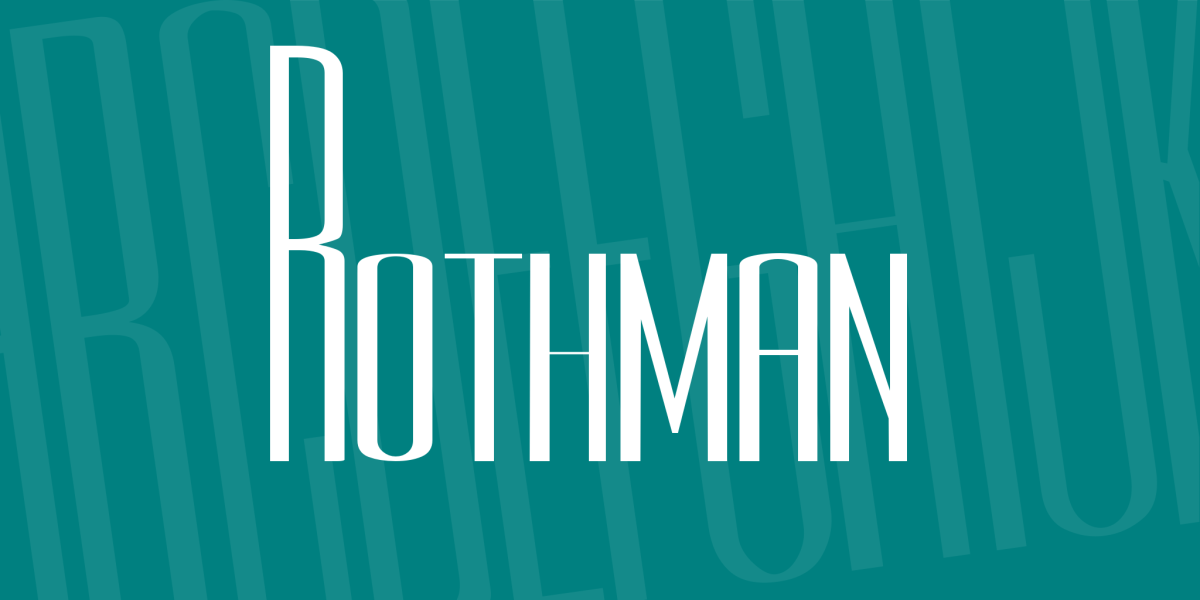 Rothman Font · 1001 Fonts