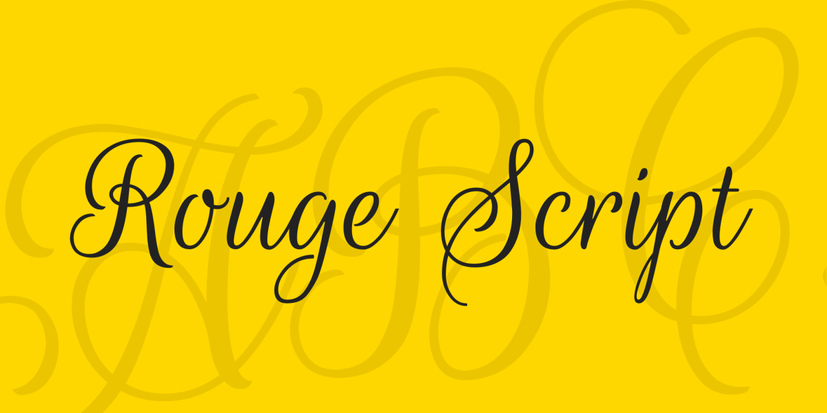 Rouge Script Font · 1001 Fonts
