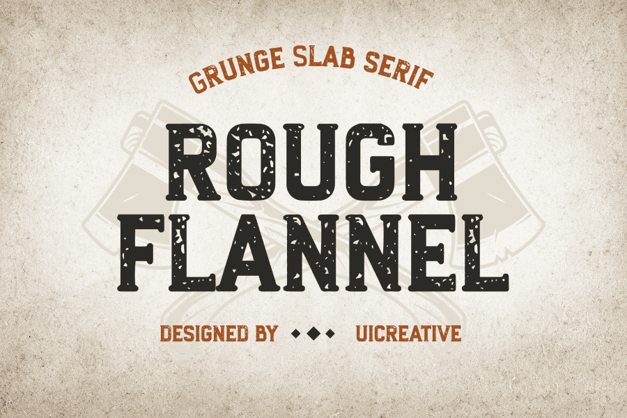 rough flannel Font · 1001 Fonts