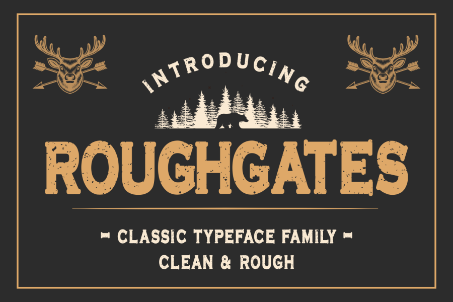 Roughgates Clean Font · 1001 Fonts