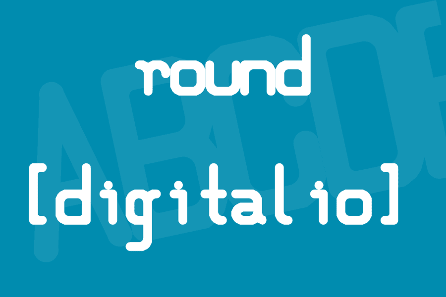 round [digitalio] Font Family · 1001 Fonts
