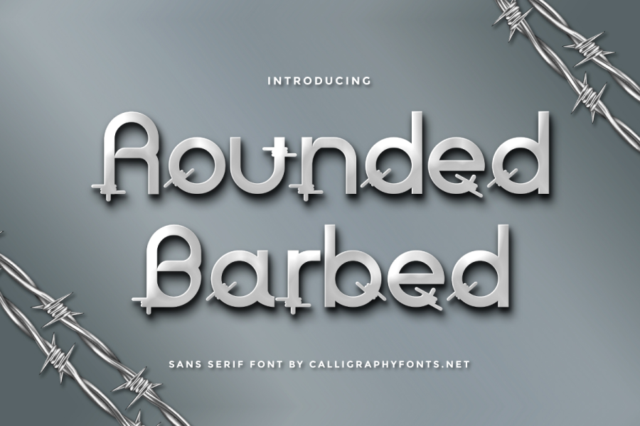 Rounded Barbed Demo Font Family · 1001 Fonts