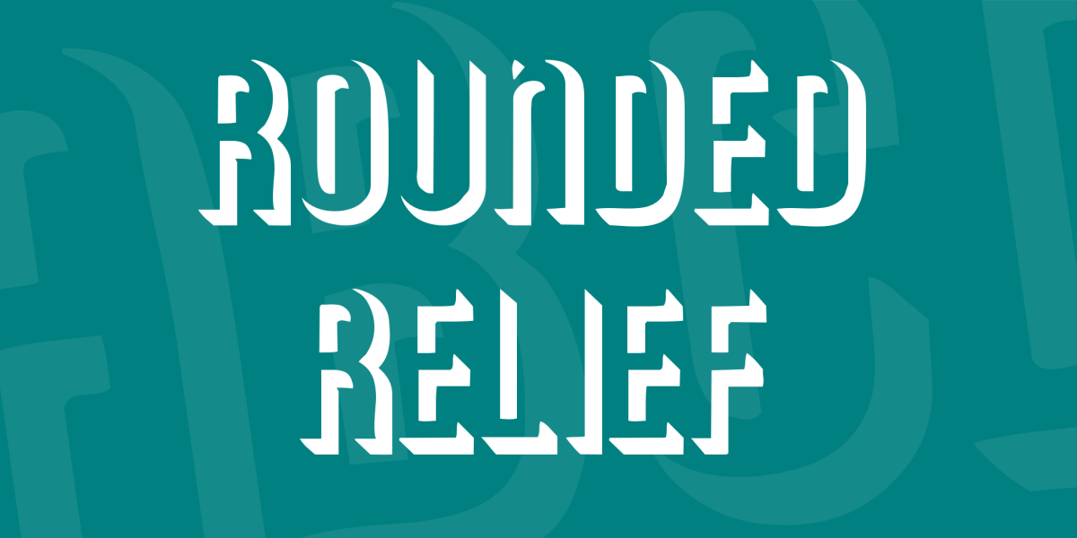 Rounded Relief Font · 1001 Fonts