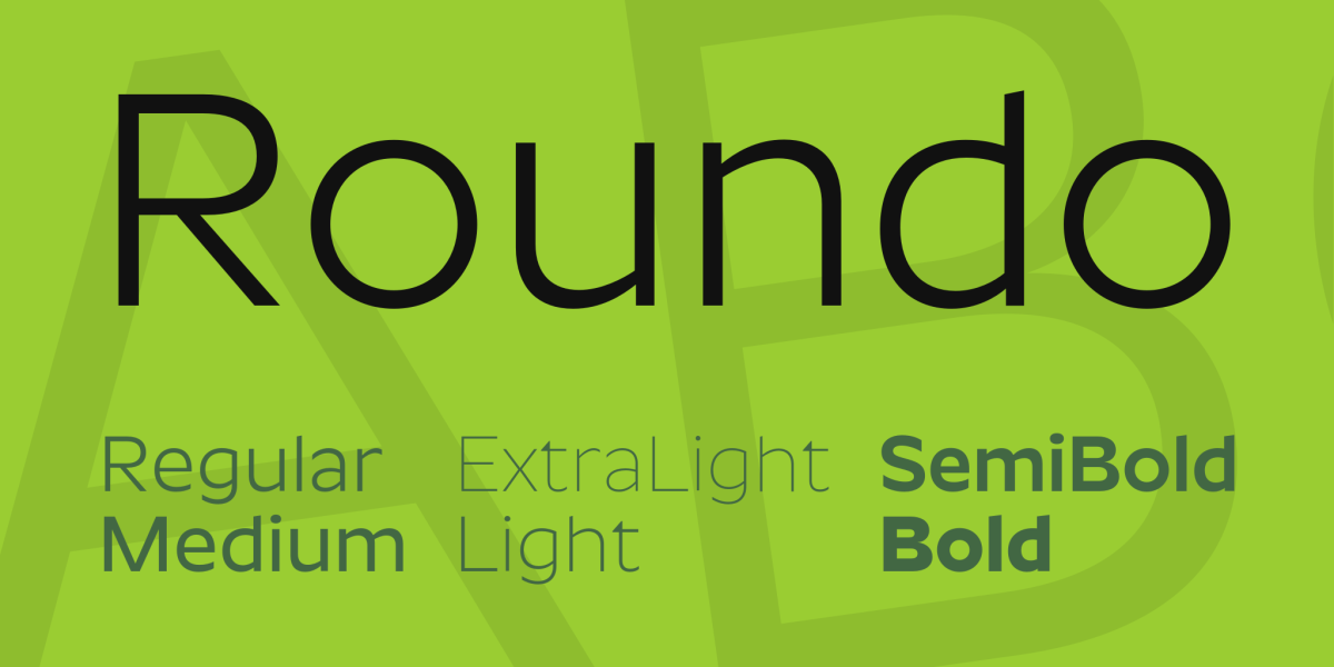 Roundo Font Family · 1001 Fonts