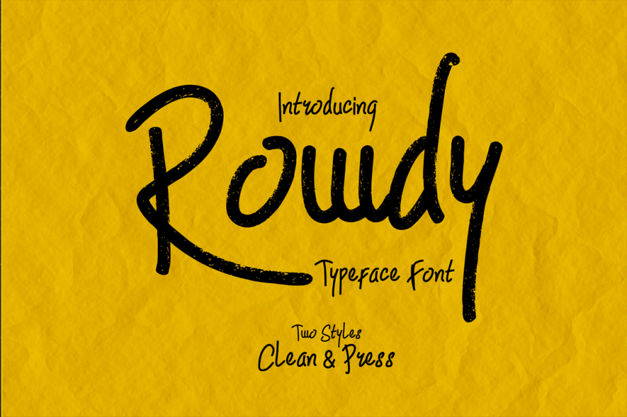 Rowdy Font Family · 1001 Fonts