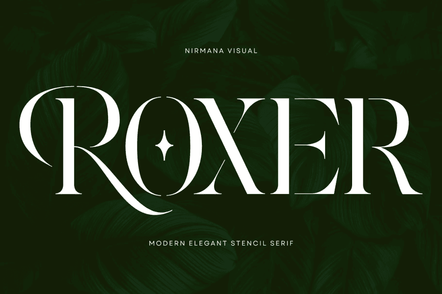 Roxer Stencil - Demo Version Font · 1001 Fonts