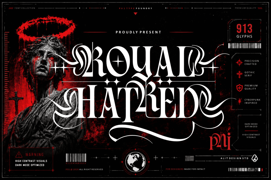 1 Free Cinema, Metalcore Font · 1001 Fonts