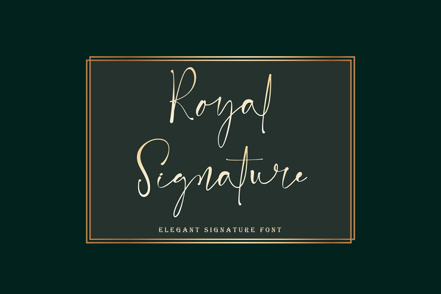 Royal Signature Font Family · 1001 Fonts