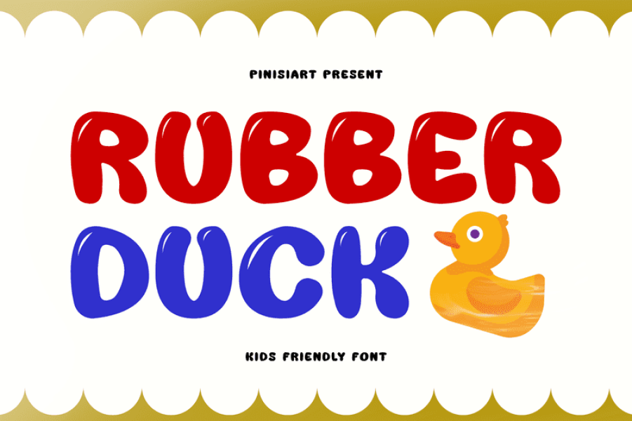 Rubber-Duck Font · 1001 Fonts