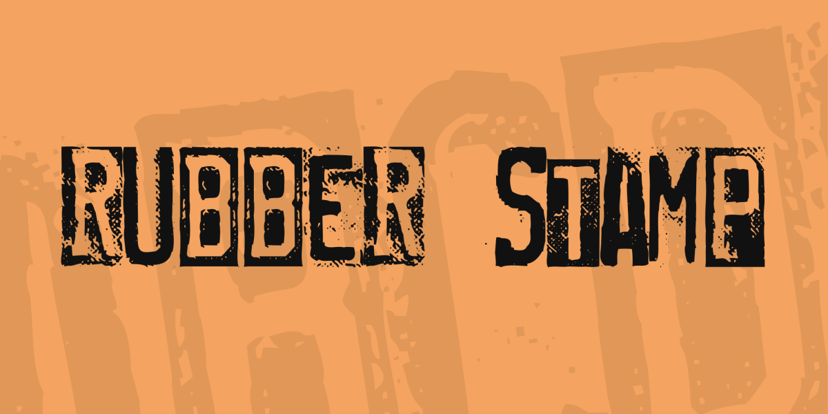 16 Free Rubber Stamp Fonts · 1001 Fonts
