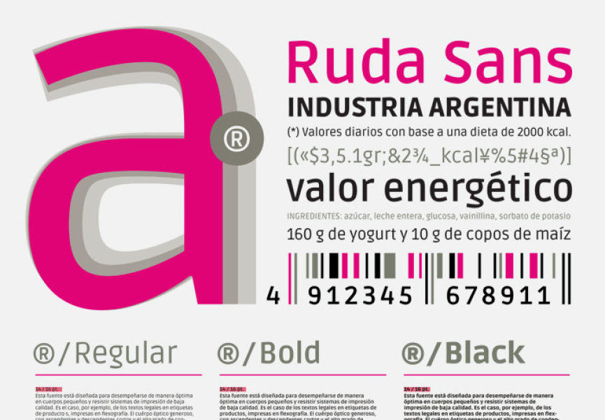 Ruda Font Family · 1001 Fonts