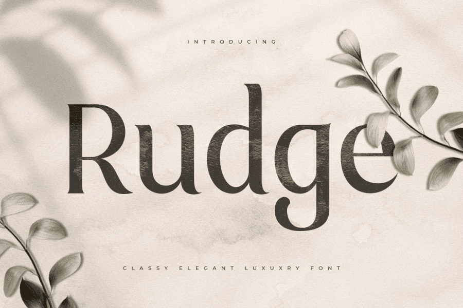 Rudge Font · 1001 Fonts