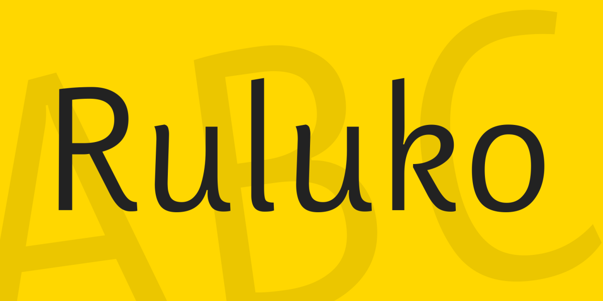 Ruluko Font · 1001 Fonts