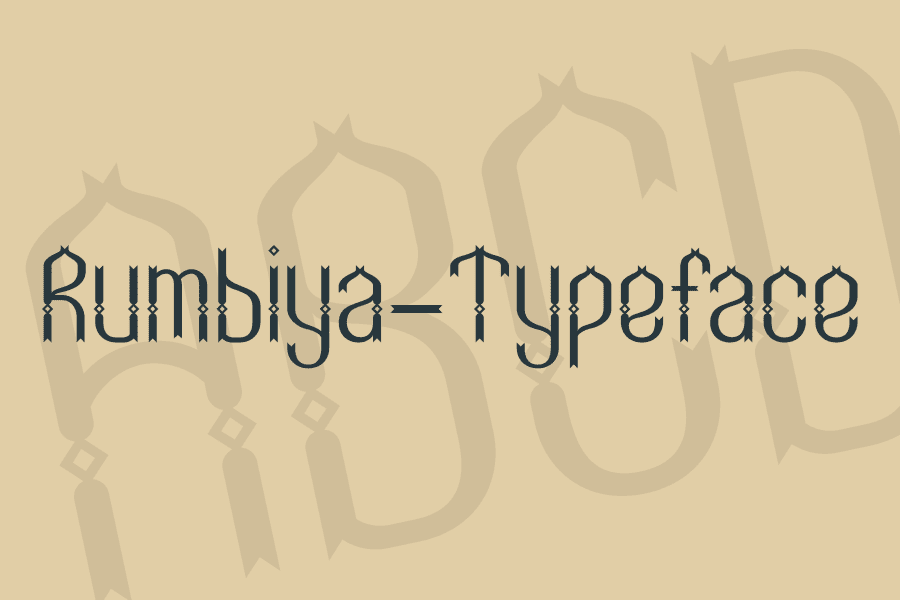 Rumbiya-Typeface Font · 1001 Fonts