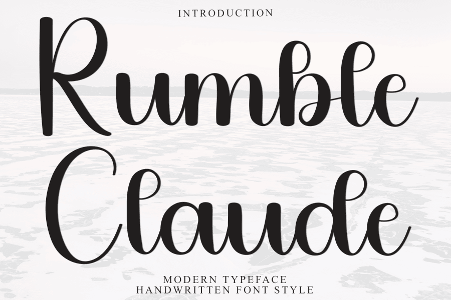 Rumble Claude Font · 1001 Fonts