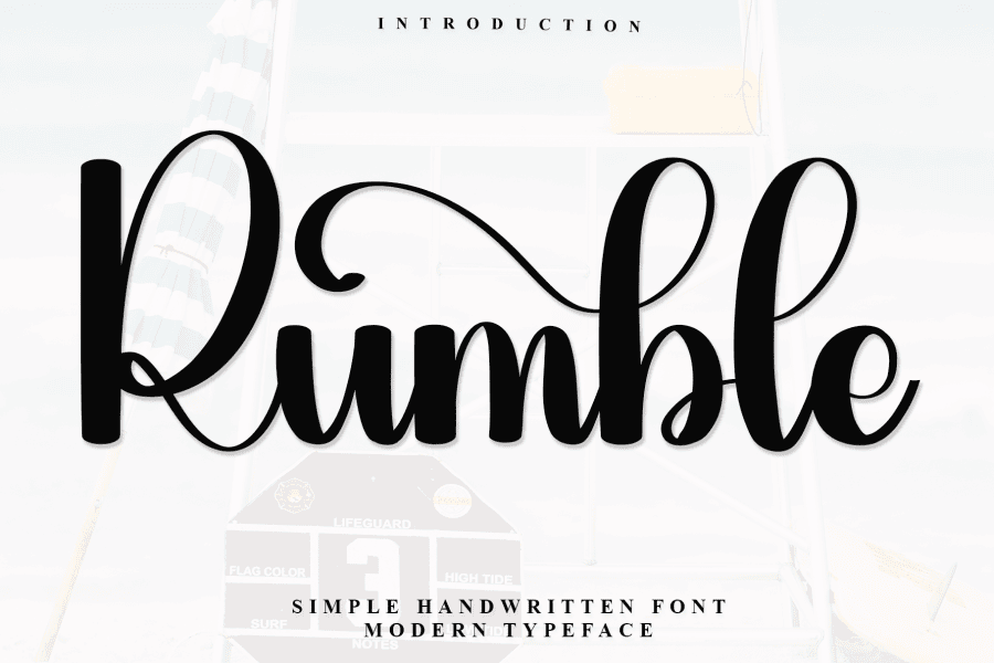 Rumble Font · 1001 Fonts