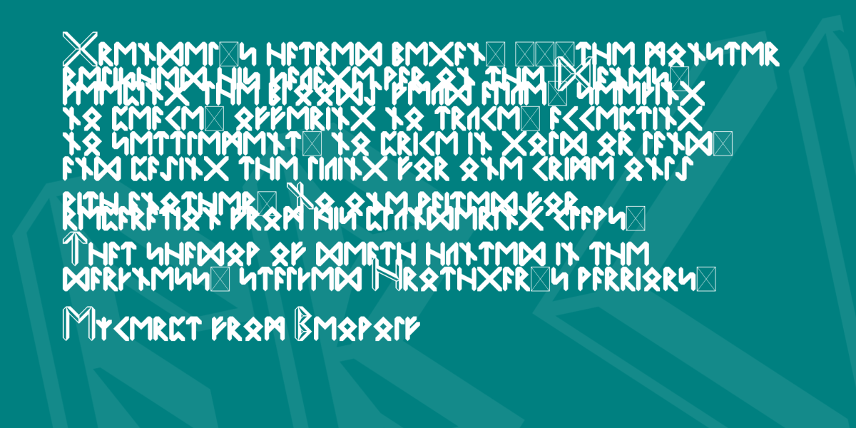 rune script Font · 1001 Fonts