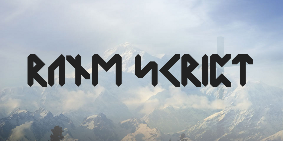 rune script Font · 1001 Fonts