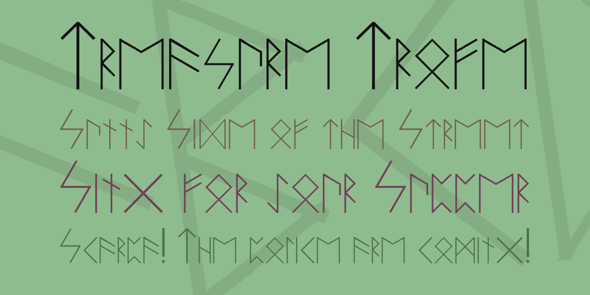 RunenEUR Font · 1001 Fonts