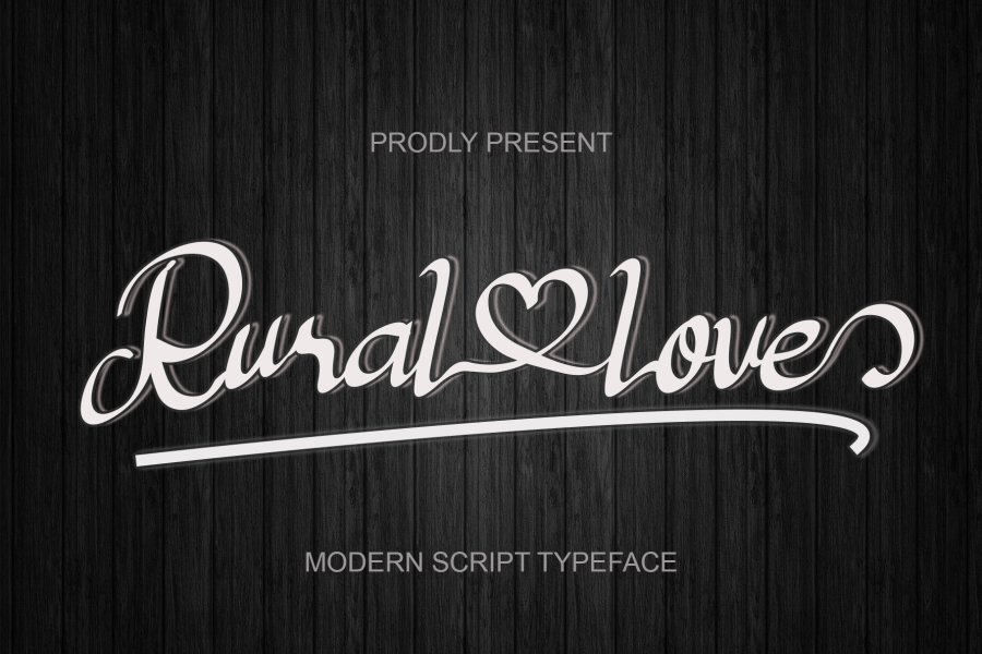 Rural Love Font · 1001 Fonts