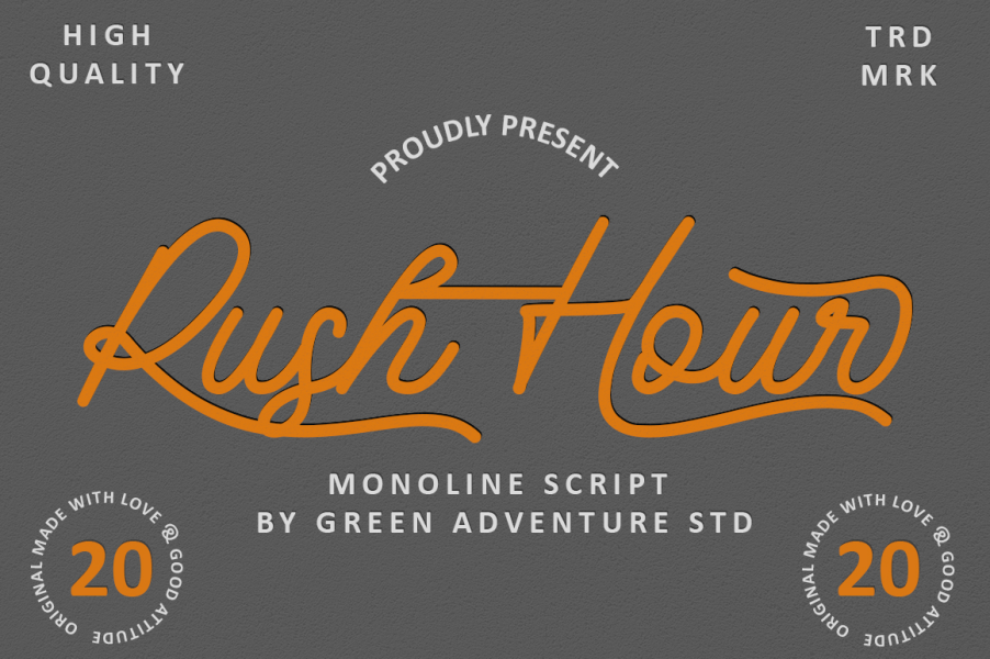 Rush Hour Font · 1001 Fonts