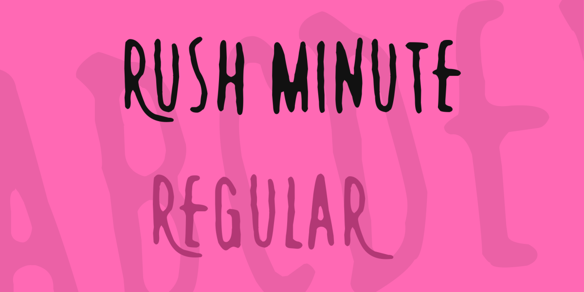 Rush Minute Font · 1001 Fonts