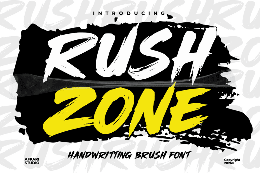 Rush Zone Font · 1001 Fonts