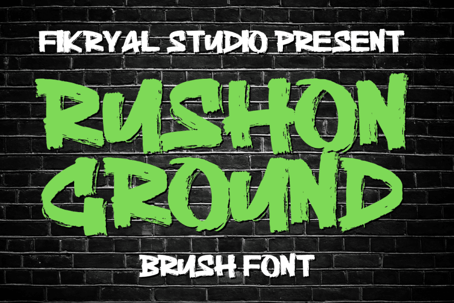 Rushon Ground Font · 1001 Fonts