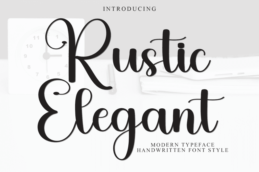 Rustic Elegant Font · 1001 Fonts