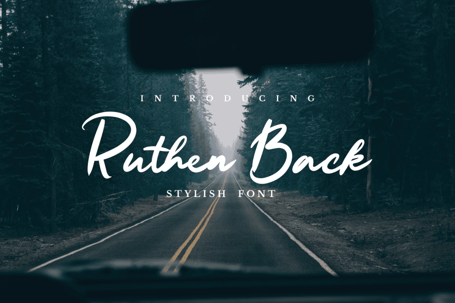 Ruthen Back Font · 1001 Fonts