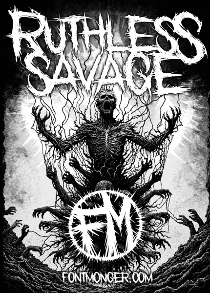 Ruthless Savage Font · 1001 Fonts
