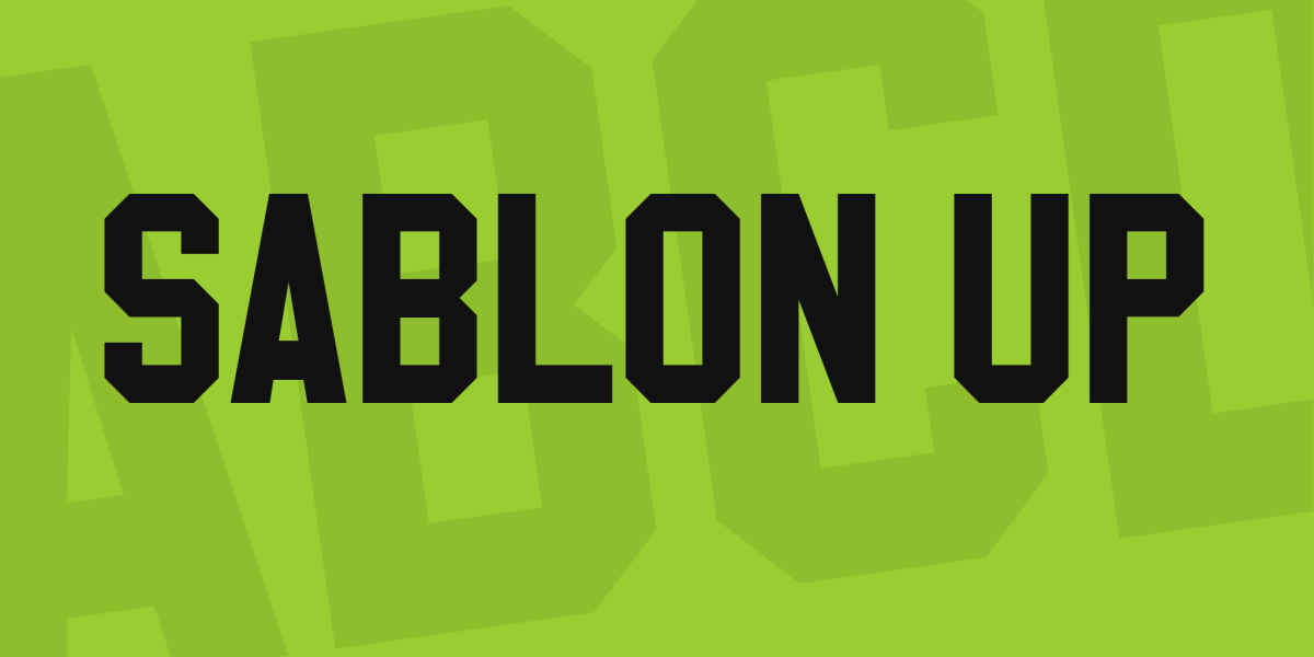 Sablon Up Font Family · 1001 Fonts