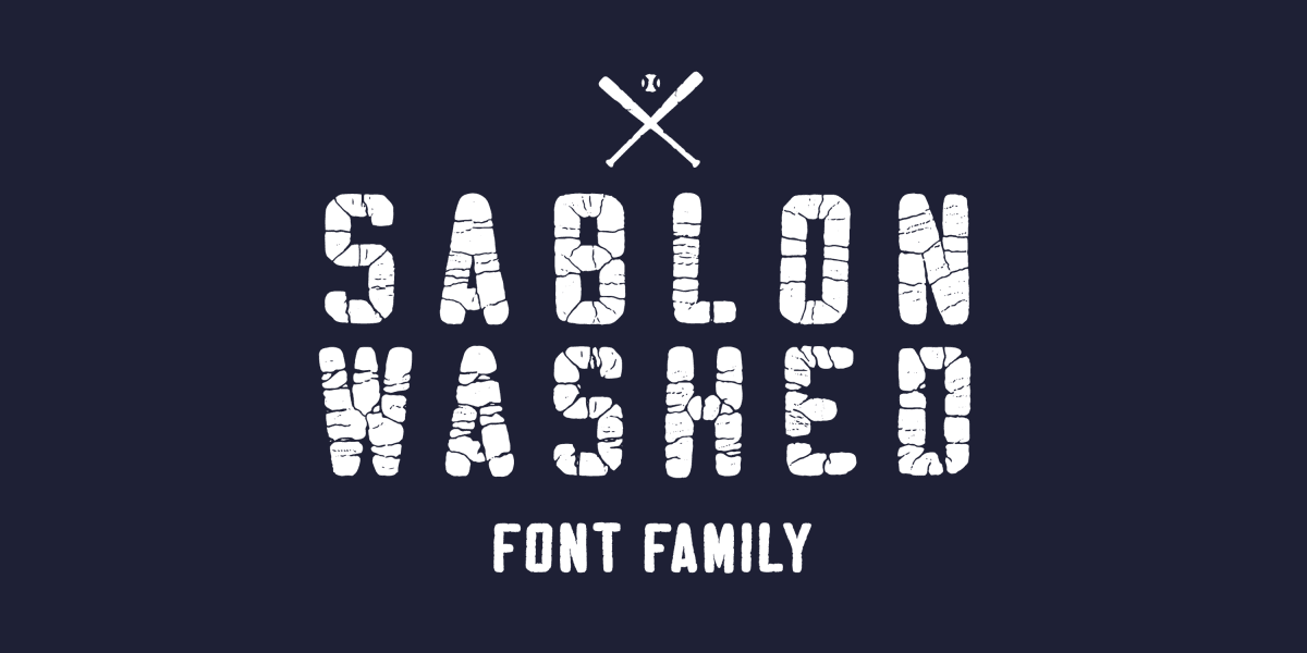 Sablon Washed Font Family · 1001 Fonts