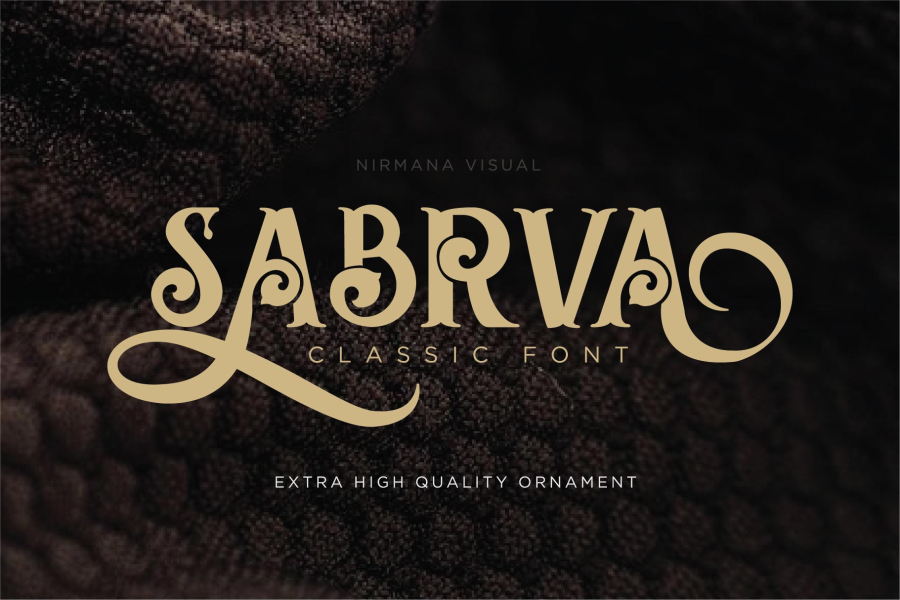 Sabrva - Demo Font · 1001 Fonts