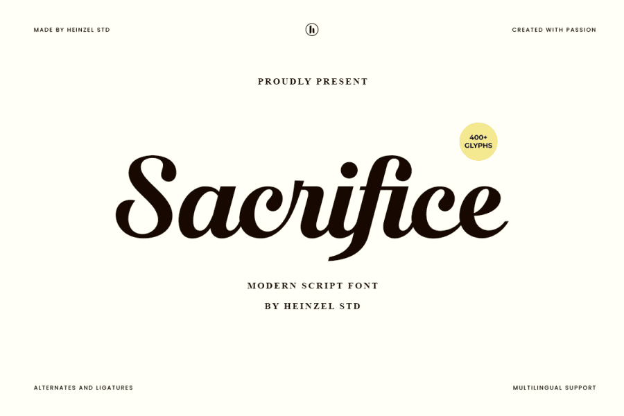 Sacrifice Demo Font · 1001 Fonts