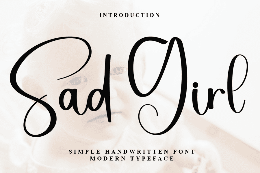 Sad Girl Font · 1001 Fonts