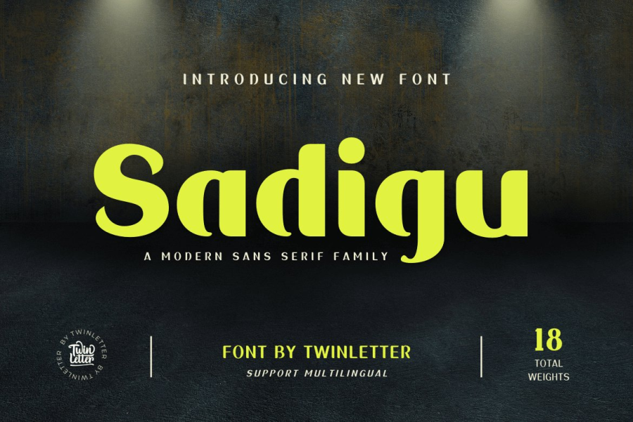 Sadigu Font Family · 1001 Fonts
