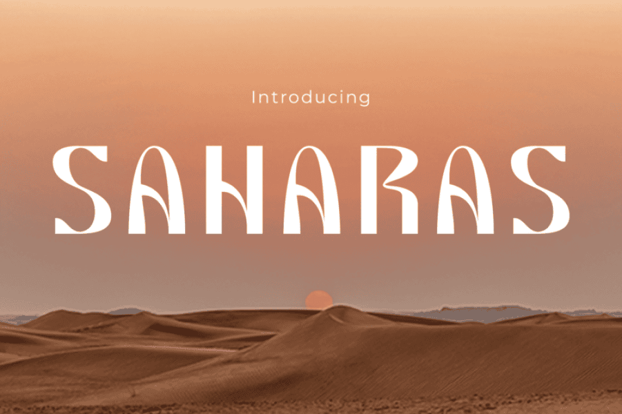SAHARAS Font · 1001 Fonts