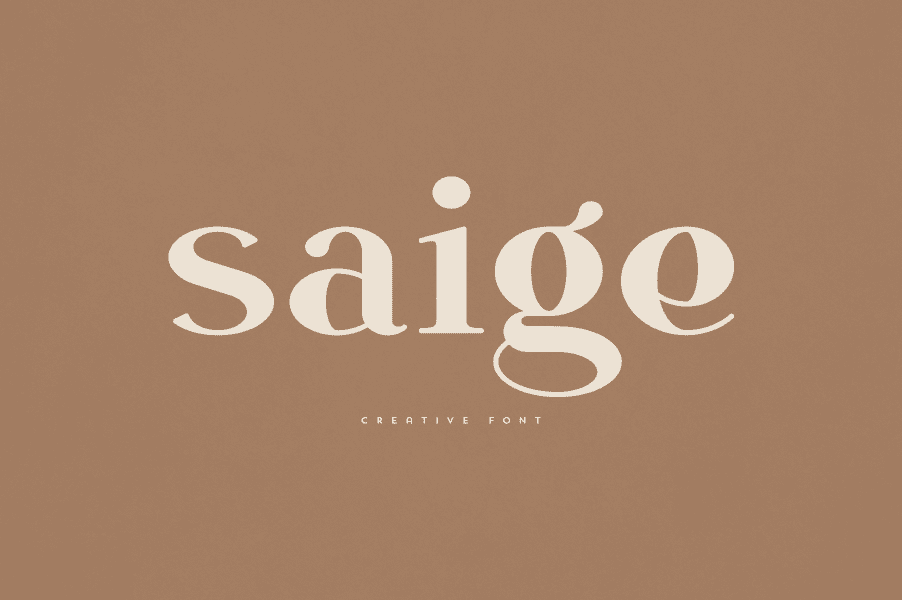 Saige Font · 1001 Fonts
