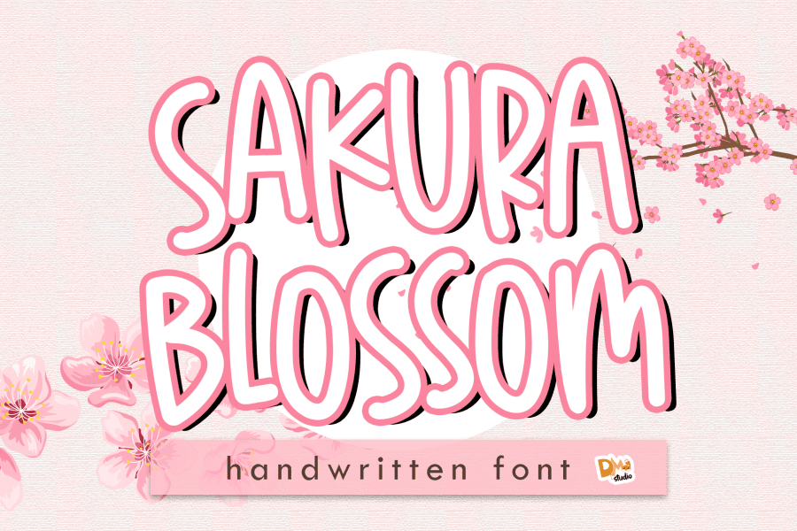 Sakura Blossom Regular Font · 1001 Fonts
