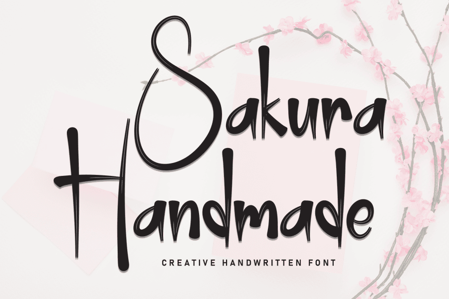 Sakura Handmade Font · 1001 Fonts