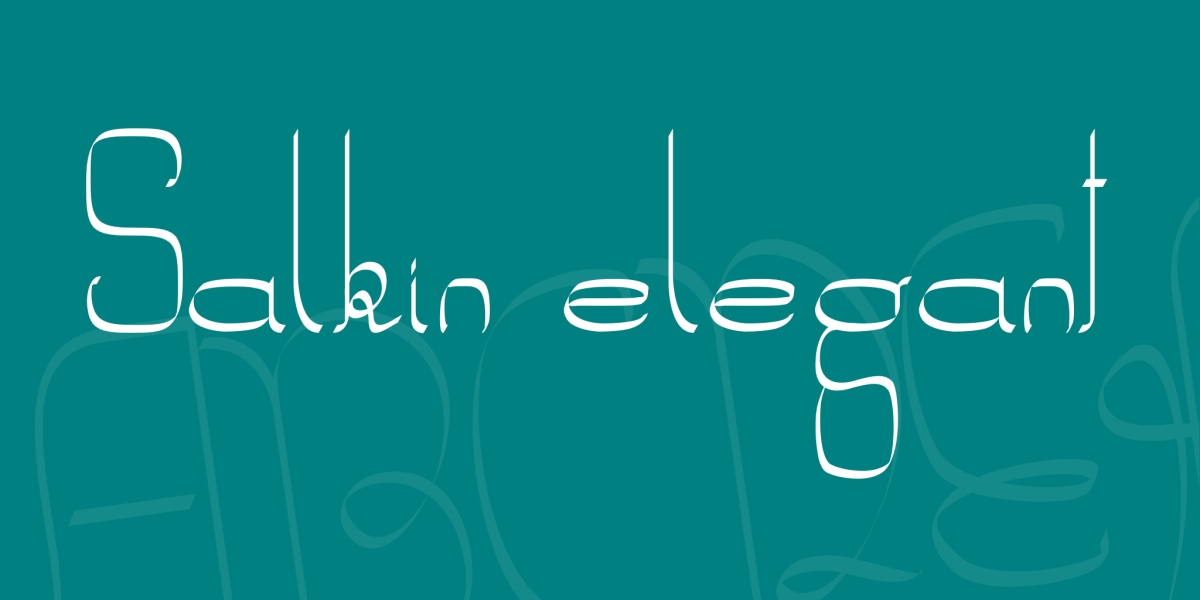 Salkin elegant Font · 1001 Fonts