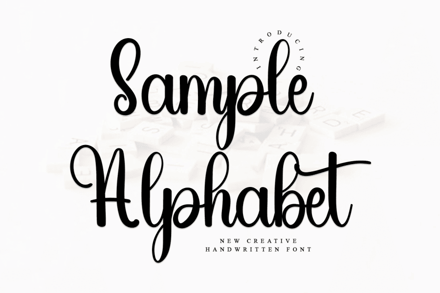 Sample Alphabet Font · 1001 Fonts