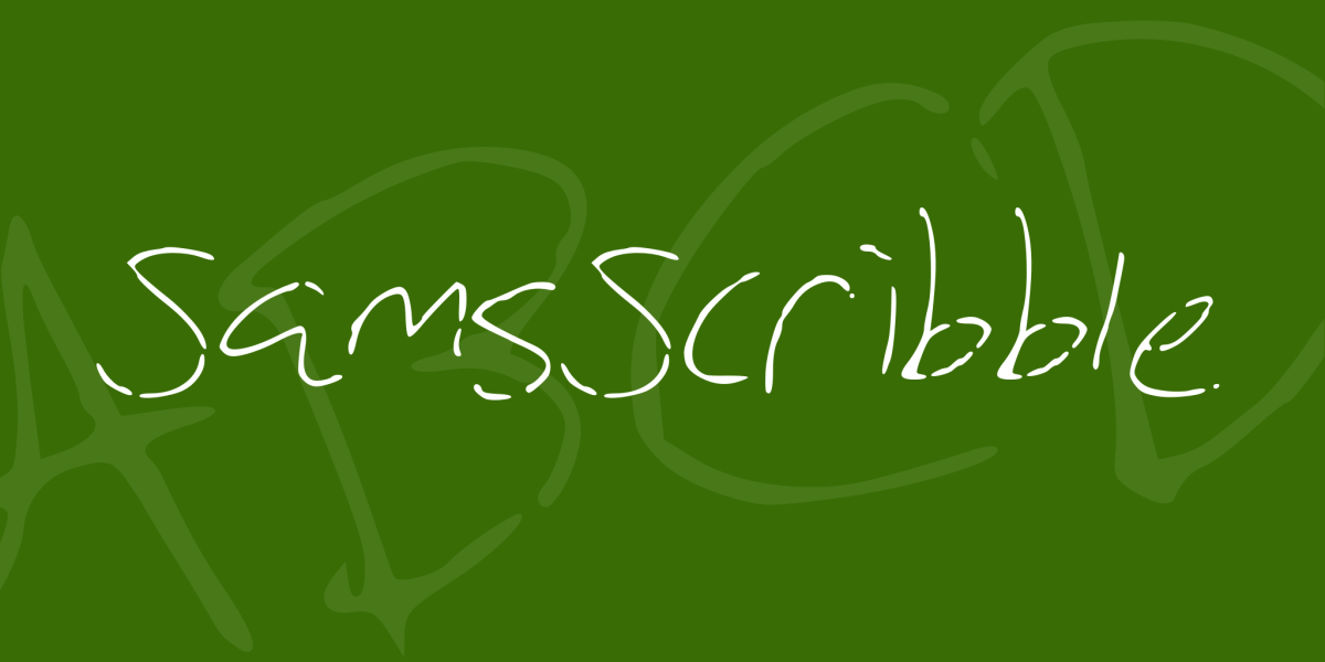 SamsScribble Font · 1001 Fonts